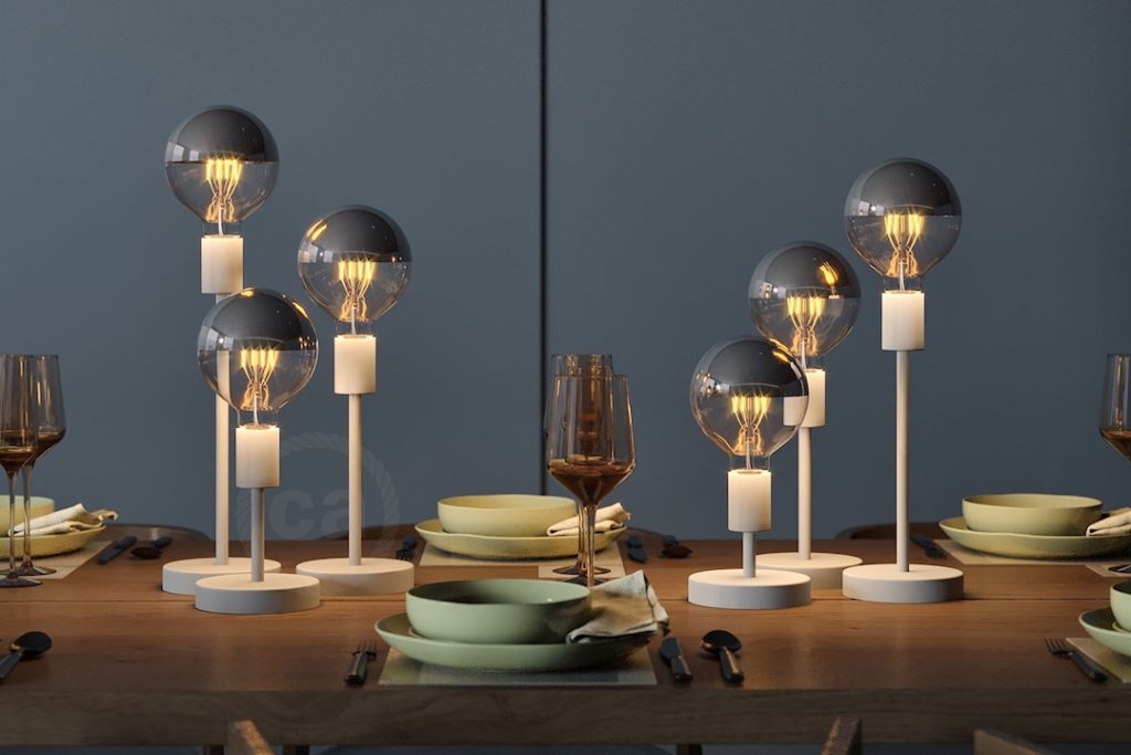 Stylish Metal Tube Table Lamps for Study Spaces - Lore Design